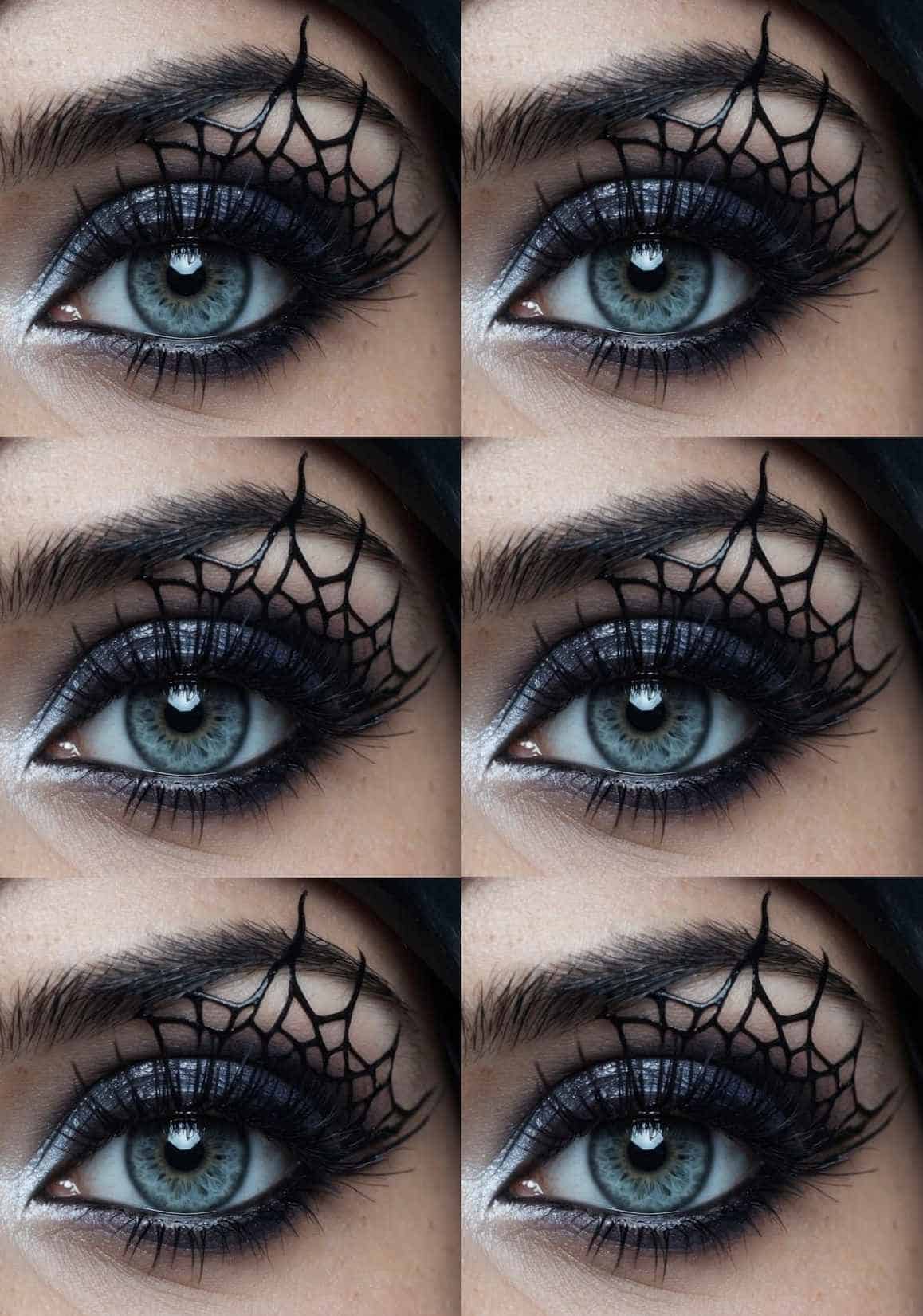 21 Spiderweb Eye Makeup Ideas: Enchanting Halloween Looks to Bewitch ...