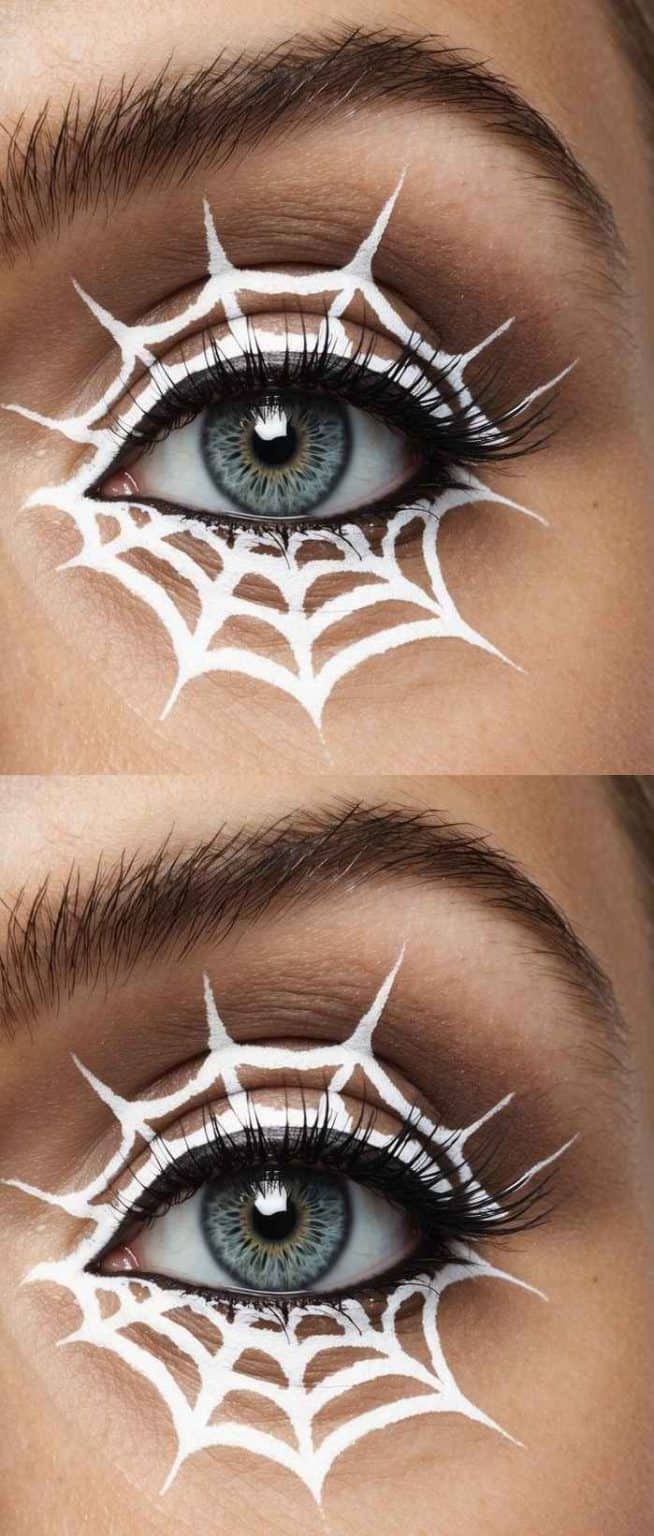 21 Spiderweb Eye Makeup Ideas: Enchanting Halloween Looks to Bewitch ...
