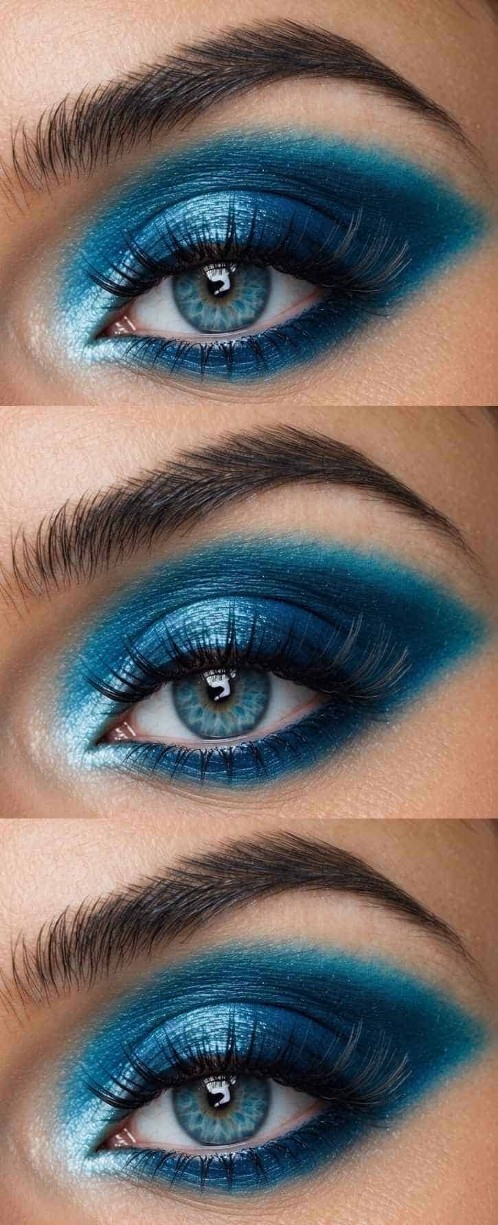 18 Blue Eye Makeup Ideas: Dazzling Looks from Frosty to Navy ...