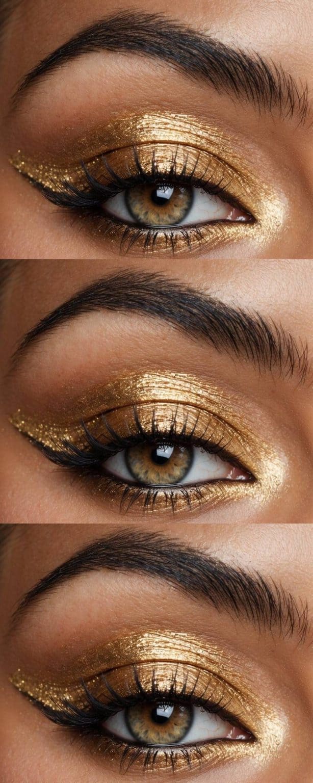 20 Gold Eye Makeup Ideas: Dazzling Looks to Light Up Your Eyes ...