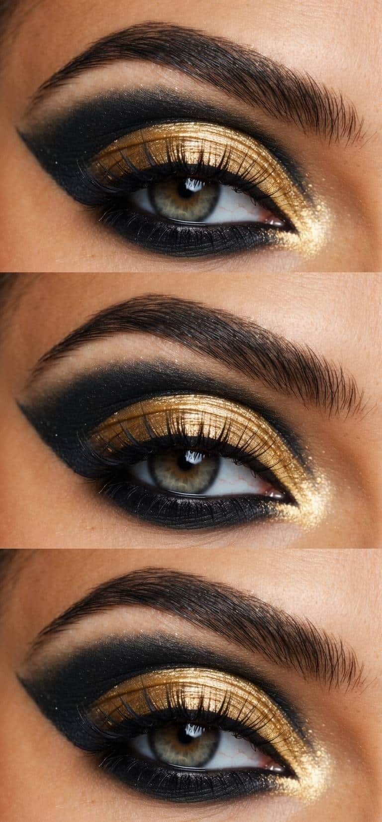 20 Gold Eye Makeup Ideas: Dazzling Looks to Light Up Your Eyes ...